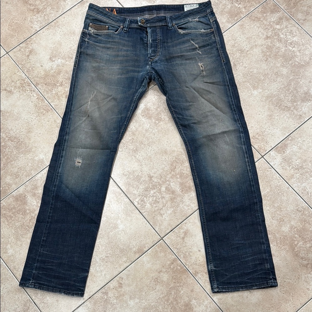 Diesel Dna Dirtynewage Viker R Box Men's Jeans 36 X 32 - Gem